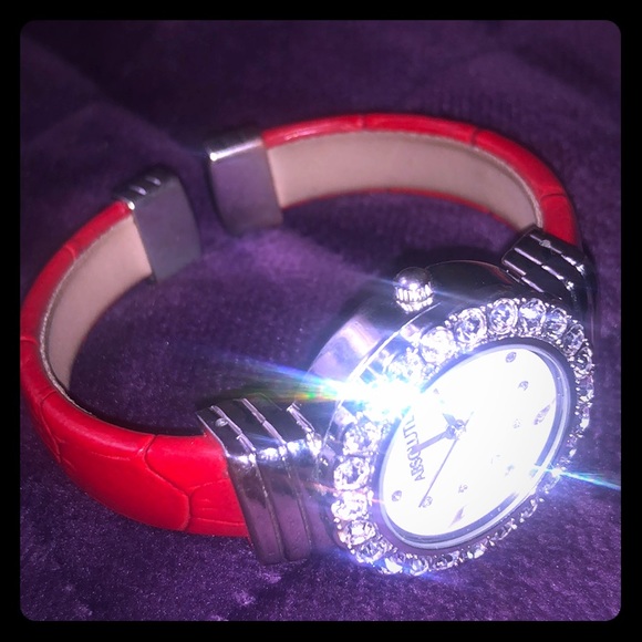 Accessories | Absolute Red Leather Watch | Poshmark